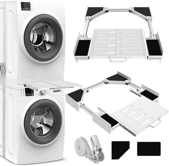 Universeel Verbindend Frame voor Wasmachines en Wasdrogers - Stapelset ...