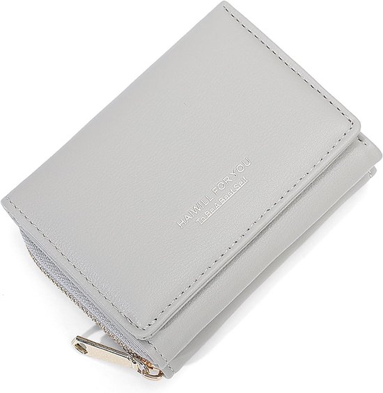 Mini leren portemonnee voor dames - compacte portemonnee met veel ...