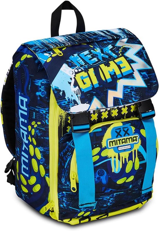 Uitbreidbare Rugzak voor Kinderen - Blauw en Zwart - Voor School en ...