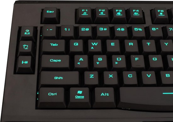 Gaming Toetsenbord en Muis Set USB - QWERTY Layout | bol