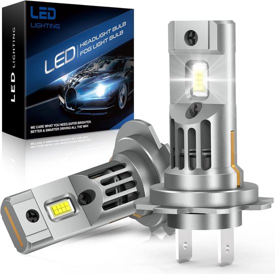 Krachtige H7 LED Koplampen Set - 22000LM - 6500K Wit Licht - Plug ...