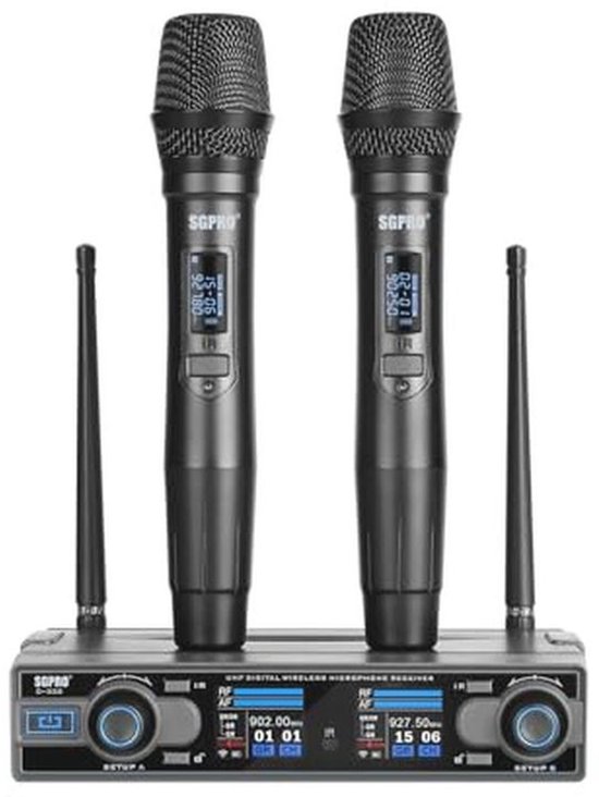 Draadloze Handheld Microfoon Set van 2 - Professionele Unidirectionele ...