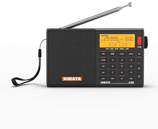 D808 Portable Digitale Radio - Draagbare Shortwave Ontvanger met FM, MW ...