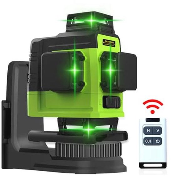 4D Laser Niveau Meter met 5000mAh Accu en Zelfnivellerende Technologie ...