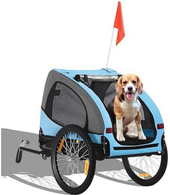 Fietskar voor Honden met Regenhoes - Ideale Hondenwagen voor Fiets | bol