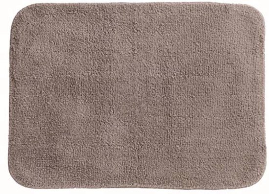 Katoenen Badmat Taupe - 80 x 50 cm | Antislip, Duurzaam en ...