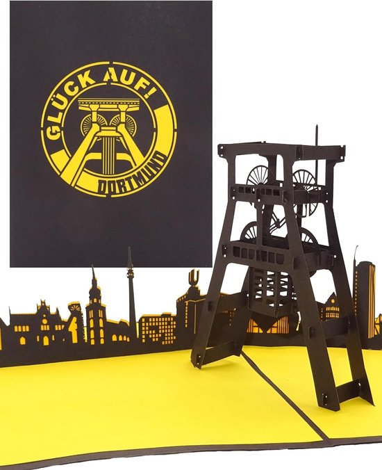 3D Pop-up Kaart Dortmund Thema - Verjaardag, Ansichtkaart & Cadeau | bol