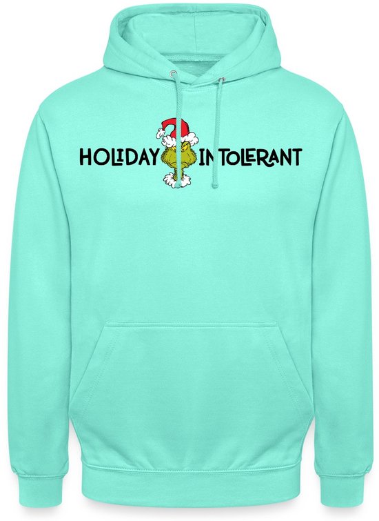 De Grinch Statement Holiday Intolerant Hoodie Unisex | bol