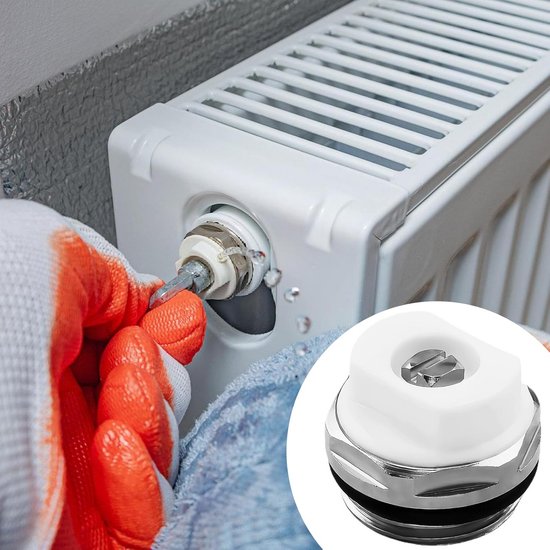 10x Radiator Ontluchtingsventielen 1/2 Inch Messing Ventiel met ...