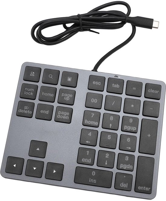 USB C Numeriek Toetsenbord, HUB 5Gbps Bedraad Nummertoetsenbord Bedraad ...