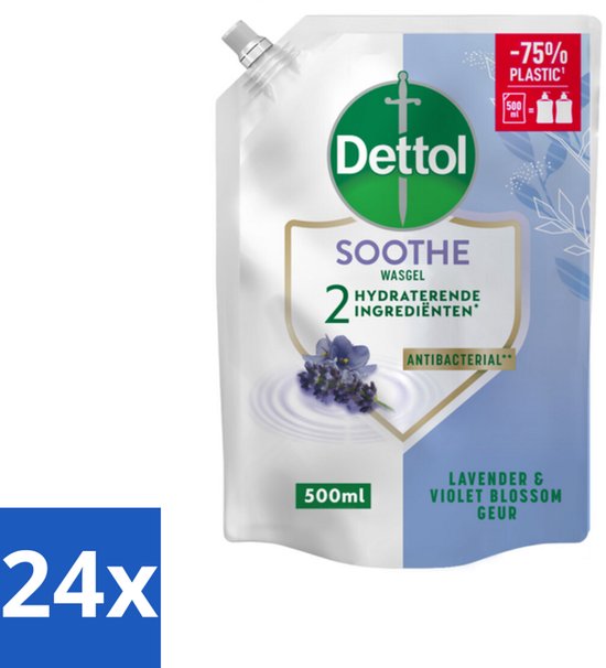 Dettol - Handzeep Navulling - Soothe - Lavendel & Vioolbloesem - 500 ml ...