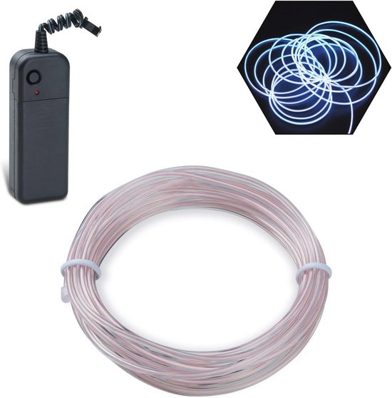 Flexibele Neon Verlichting Draad voor Feestverlichting - 3 Modi en 5 ...