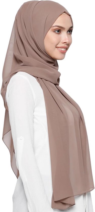 Dames Hijab Hoofddoek Premium Chiffon Turkse Kwaliteit | bol