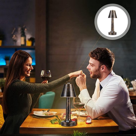 Lampe de Table LED Rechargeable Sans Fil Dimmable pour Intérieur et ...