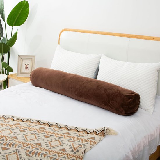 Rond Lichaamskussen - Lang Rolkussen voor Bed (89x20 cm) met Afneembare ...