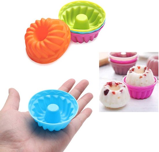 Cosensi - Mini tulbandvorm siliconen bakvormen voor kinderen - Set van ...
