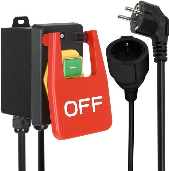 220V Eenfasige Aan/Uit Noodschakelaar 16A met Stopcontact voor ...