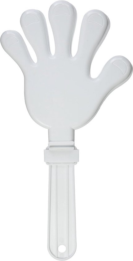 Enorme Hand Klapper 38 cm Wit Plastic Feestartikel | bol