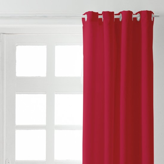 Kant en Klaar Gordijn Rood - 140cm x 260cm | bol.com