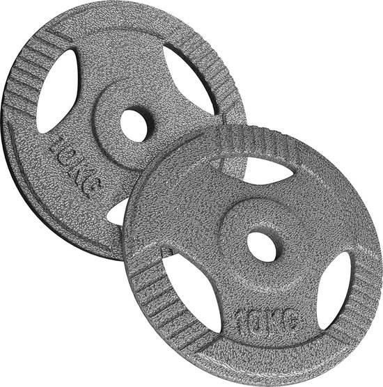 Plaques de poids en fonte 10 kg - Plaque de poids - Ensemble de poids ...