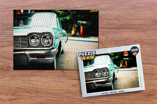 Puzzel Autos - Retro - India - Legpuzzel - Puzzel 500 stukjes | bol.com