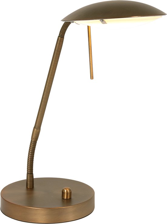 Verstelbare bronzen led bureaulamp Eloi | 1 lichts | brons / bruin ...