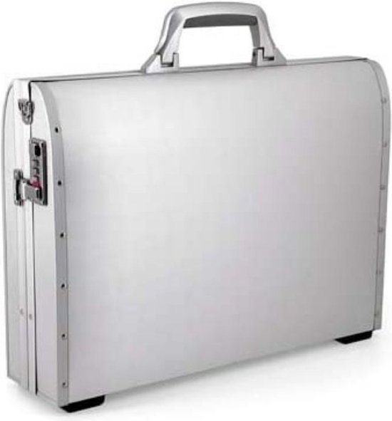 Alumaxx Aluminium Zilver Attachekoffer - Business Koffer - Laptopkoffer ...