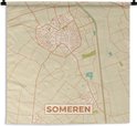 Wandkleed - Wanddoek - Plattegrond - Someren - Vintage - Kaart ...