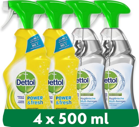 Dettol - 2L Allesreiniger Spray Power & Fresh - Citrus 2x500ml ...