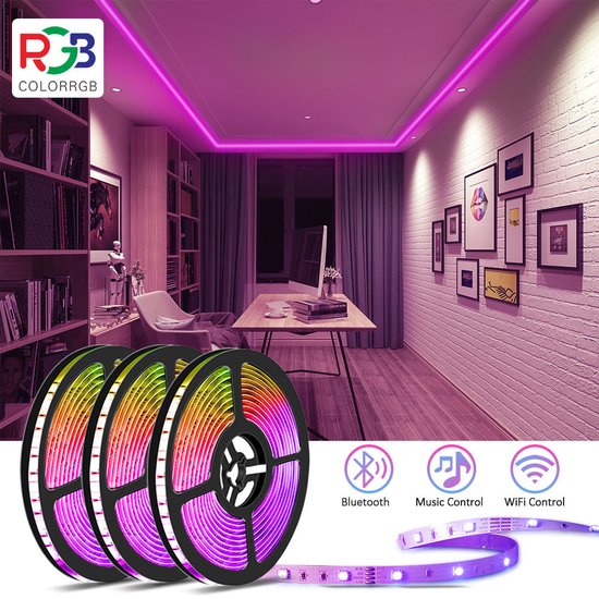 CMA RGB LED-strip Afstandsbediening + App Bediening Dc 12V Tape Diode ...