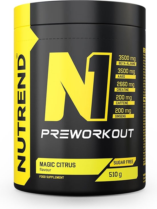 N1 Pre-Workout (Magic Citrus - 510 gram) - Nutrend - Poeder | bol.com