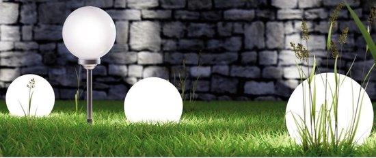 Solar lamp - led solar tuinverlichting - lichtbollen - wit | bol