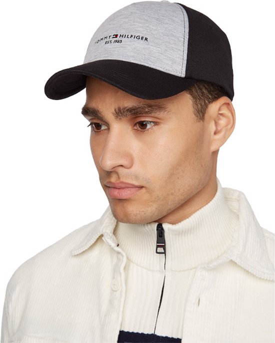 Tommy Hilfiger - Horizon jersey cap - heren - heather grey | bol.com