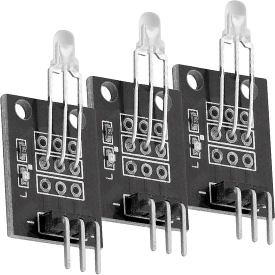 AZDelivery 3 x KY-029 Bi-Color LED Module 3mm compatibel met Arduino ...
