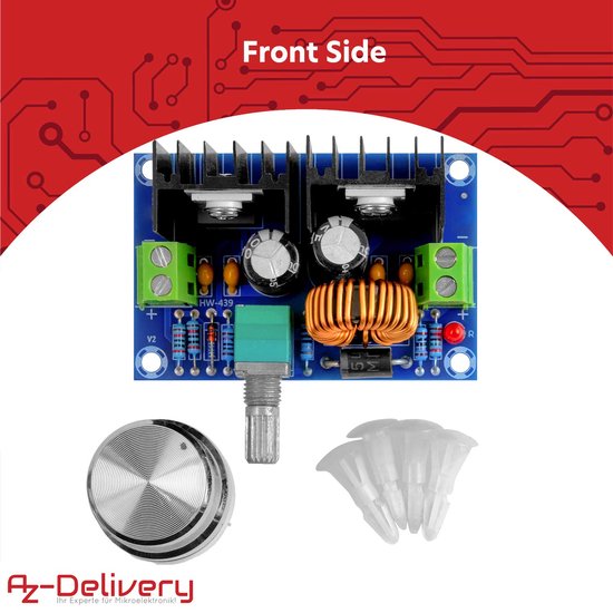 AZDelivery XH-M401 DC-DC Step Down Buck Converter XL4016E1, spanning Regulator Module... | bol.com