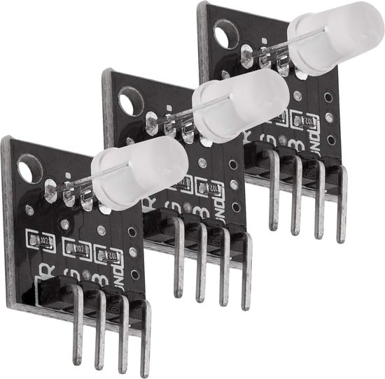 AZDelivery 3 x KY-016 FZ0455 3-Color RGB LED Module 3 Kleur compatibel ...