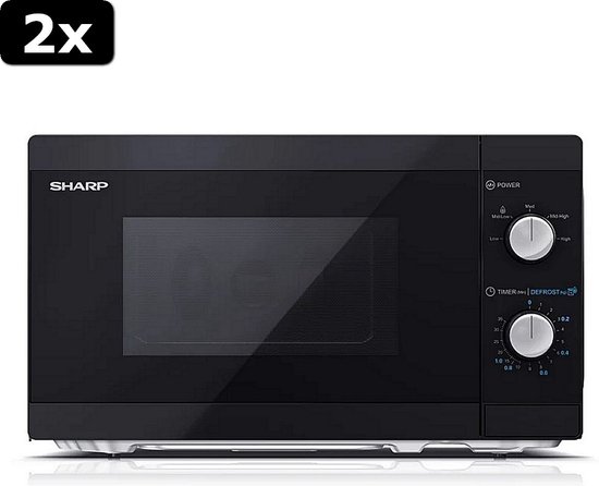 2x Sharp YC-MS01E-B Magnetron 20L Zwart | bol.com