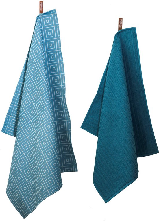 Ten Cate Keukendoekenset Katoen - 2 stuks - 1x Vaatdoek 50x50 - 1x ...