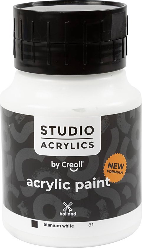 Acrylverf – Witte Verf – Acrylaatverf – Acrylic paint – Hobbyverf ...