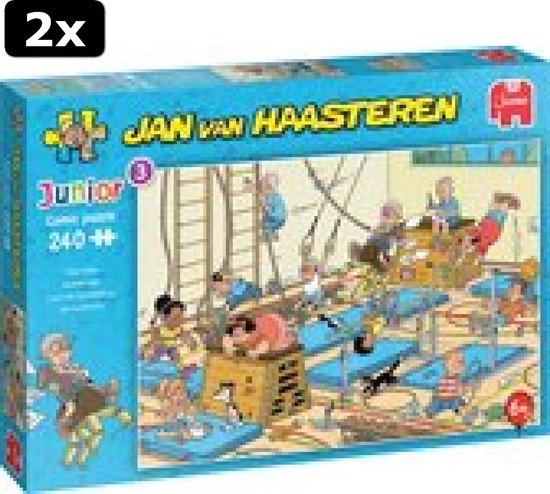 2x Jan van Haasteren Junior Apenkooien puzzel - 240 stukjes ...