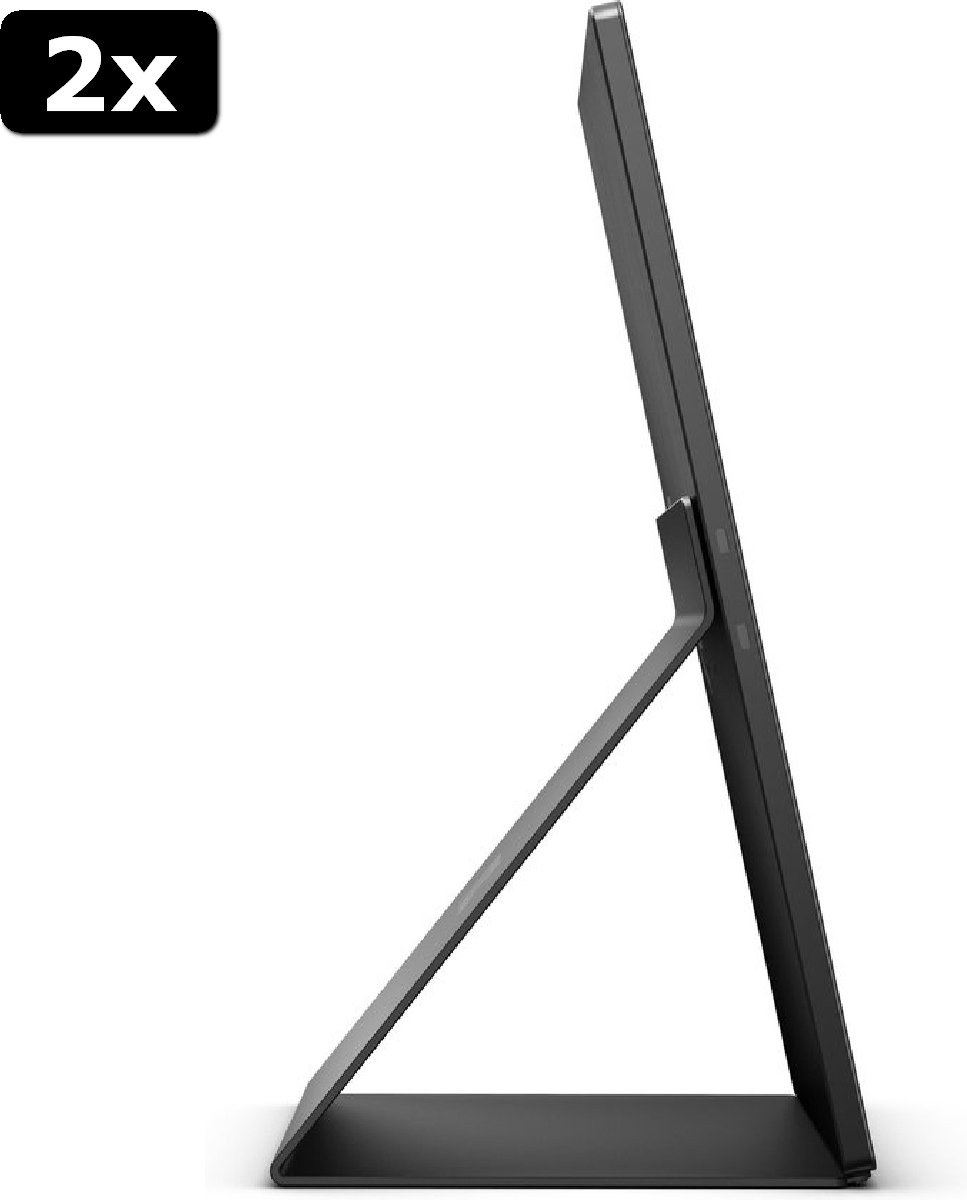 2x AOC 16T2 - Full HD IPS Portable Touch Screen USB-C Monitor ...