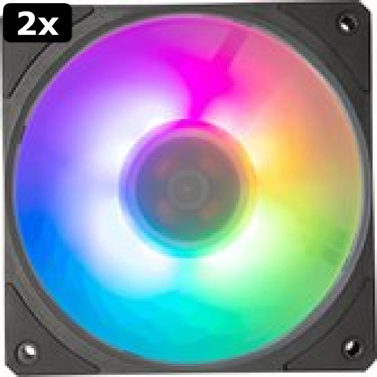 2x Cooler Master Mobius 120P ARGB - Ventilateur - 2400 RPM - 120 x 120 x 25 mm - ARGB... | bol.com