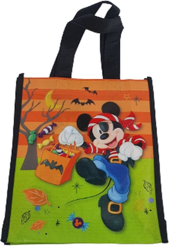 Mickey Mouse Halloween Snoep Tas - Oranje / Multicolor - Kunststof - 24 ...