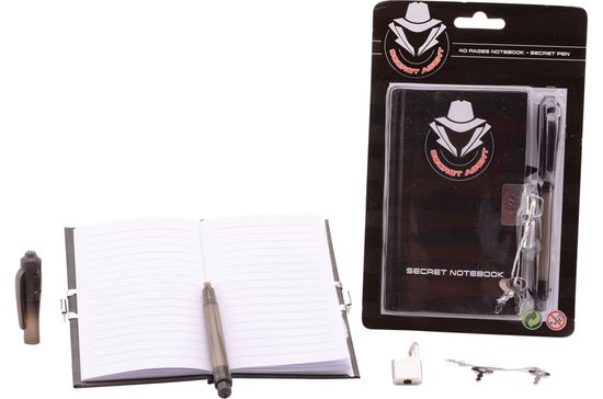 Secret agent notitieblok met pen | bol
