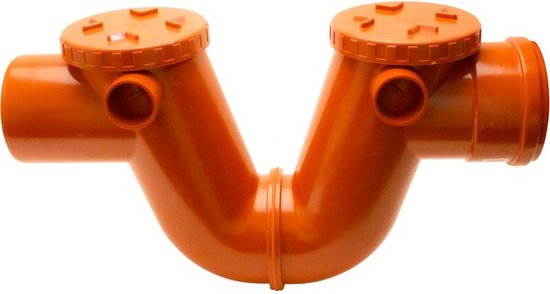 Eupen Siphon en PVC égout avec diamètre de 110 mm rouge/brun | bol.com