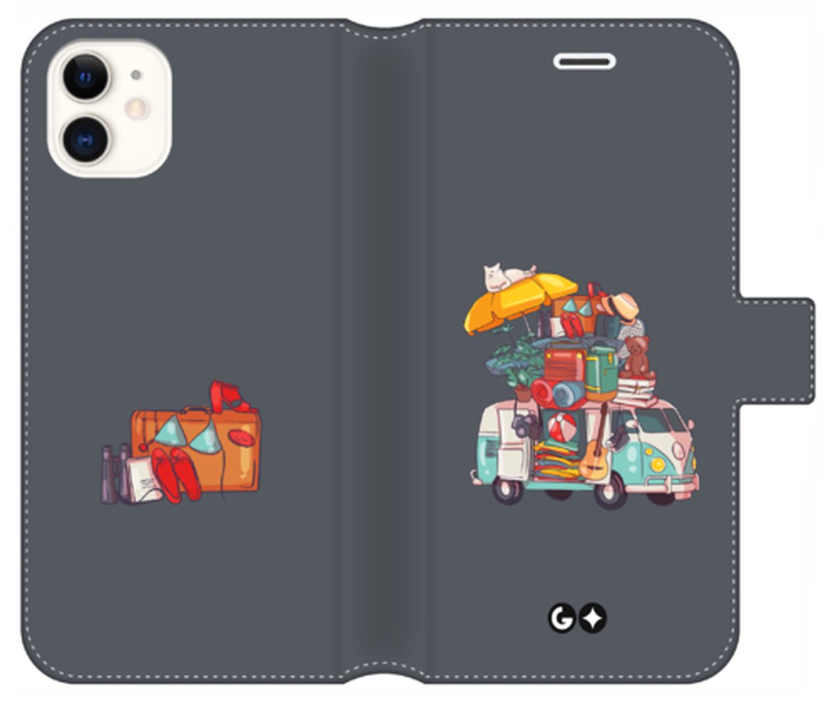 Telefoonhoesje Geschikt Voor Apple Iphone 12 Mini Portemonneehoesje