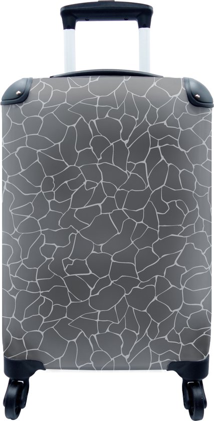 Koffer - Design - Geometrie - Zwart - Past binnen 55x40x20 cm en ...