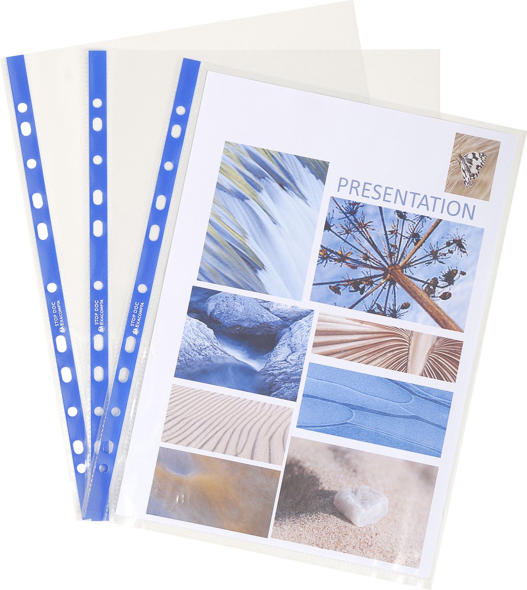 Stop Doc® Pak van 100 geperforeerde showtassen -hoekopening - gladde PP ...