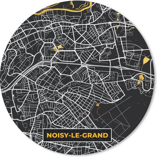 Muismat - Mousepad - Rond - Kaart – Stadskaart – Noisy-le-Grand ...