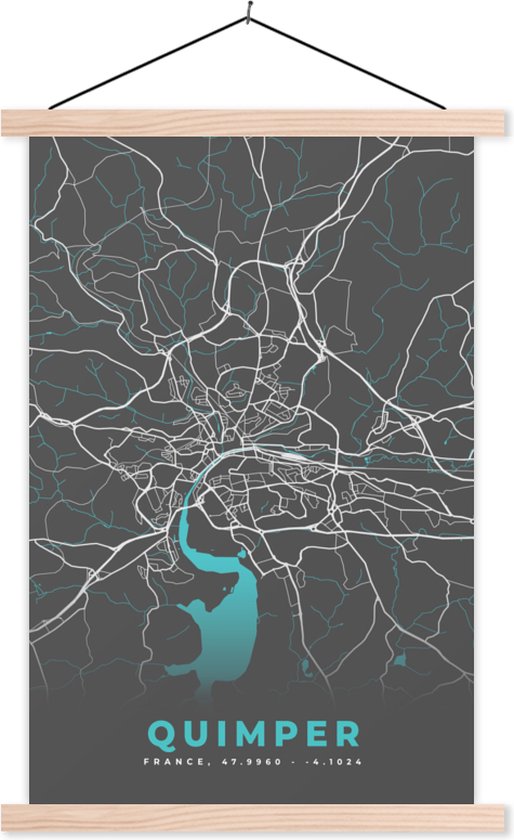 Posterhanger incl. Poster - Schoolplaat - Quimper - Frankrijk ...